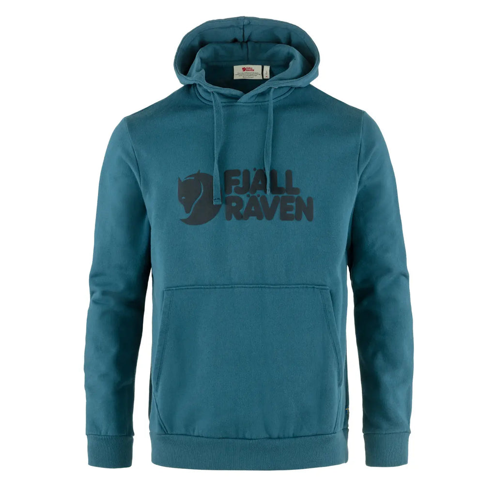 Fjallraven Logo Hoodie Deep Sea | My Fox Bag